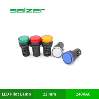 SALZER 22MM LED POWER PILOT INDICATOR SIGNAL LAMP / LIGHT BULB 220V ...