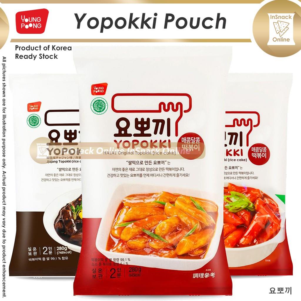 📯🇠🊻Korea Young Poong Yopokki Pack Rice Cake Original Topoki Toppoki ...