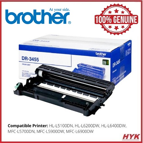 Brother DR-3455 DR3455 Original Drum Unit Genuine HL-L5100DN HL-L6400DW ...