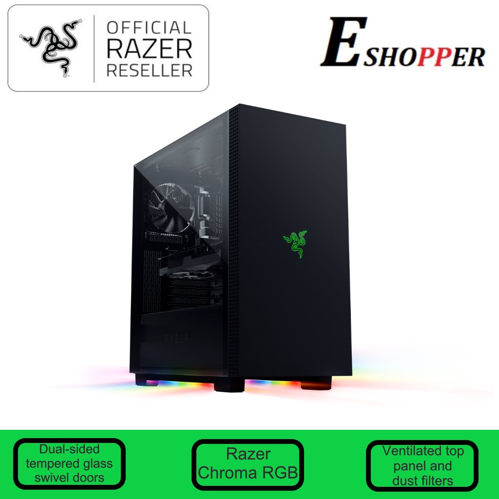 Razer Tomahawk ATX Mid-tower ATX Gaming Chassis with Razer Chroma RGB ...