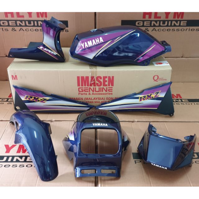 🔥Y764 YAMAHA RXZ IMASEN PURPLE TERUNG/RXZ HLYM MUDGUARD TEBAL🔥COVER SET ...