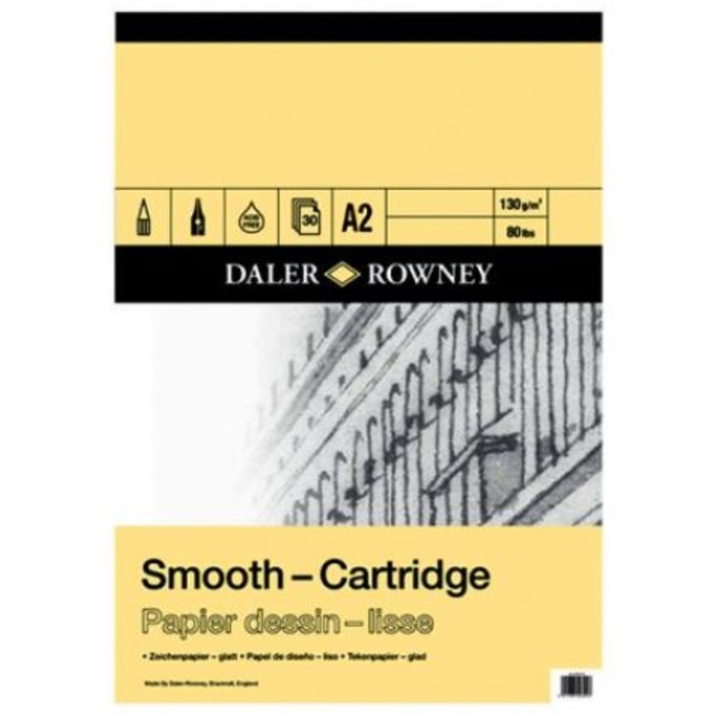 Daler Rowney A2 130gsm Cartridge Pad - Smooth 403010200 | Shopee Malaysia