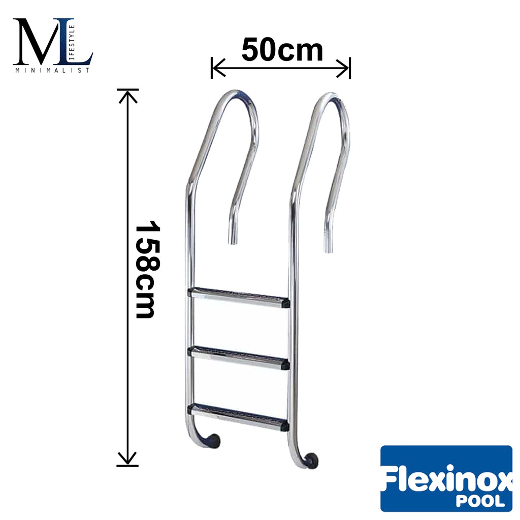 Minimalist Lifestyle:- Flexinox Spain Ladder S/S 3 Steps Pool Ladder ...
