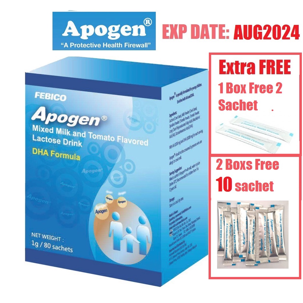 Febico Apogen Children Granules Mixed Milk and Tomato Flavored Lactose ...