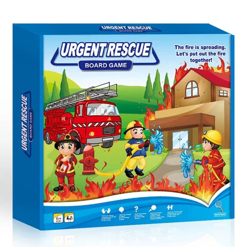 Urgent Rescue Fire Engine Board Game Family Party Game Toy Early ...