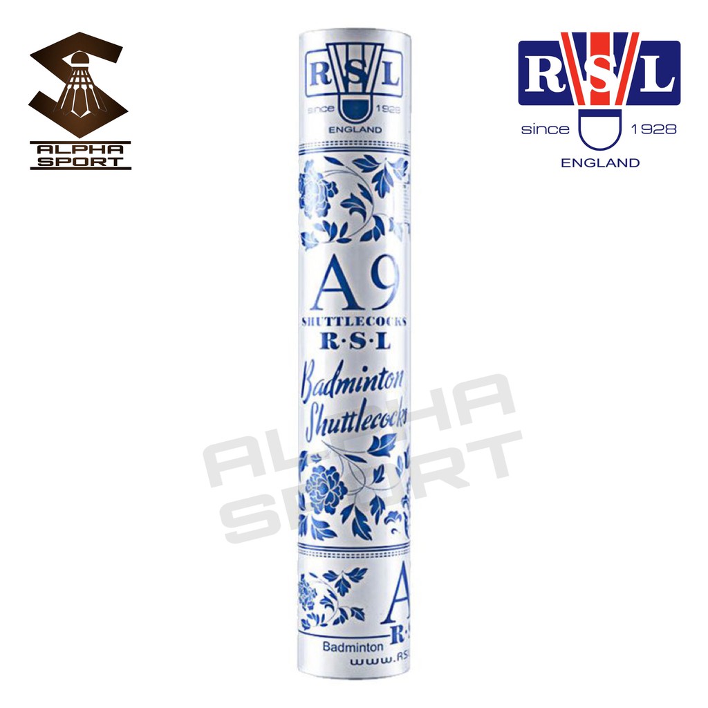 RSL Badminton Shuttlecock A9 (100% ORIGINAL)(With Free Grip) | Shopee ...