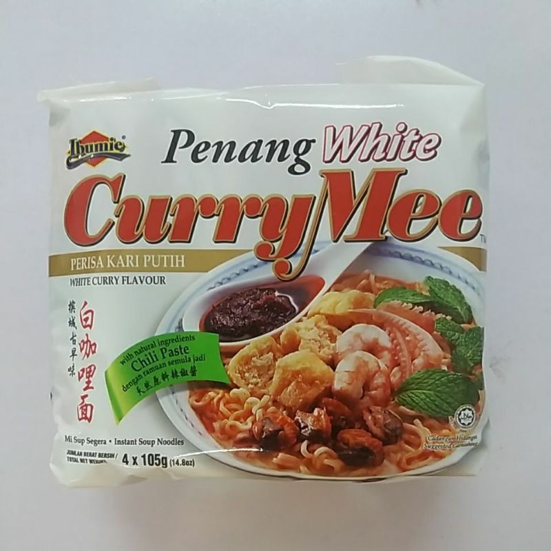 Ibumie Instant Noodles Penang White Curry Mee 4*105g | Shopee Malaysia