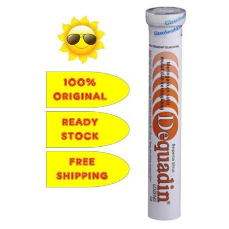 Dequadin Lozenges Tube (24 Lozenges in one tube) | Shopee Malaysia