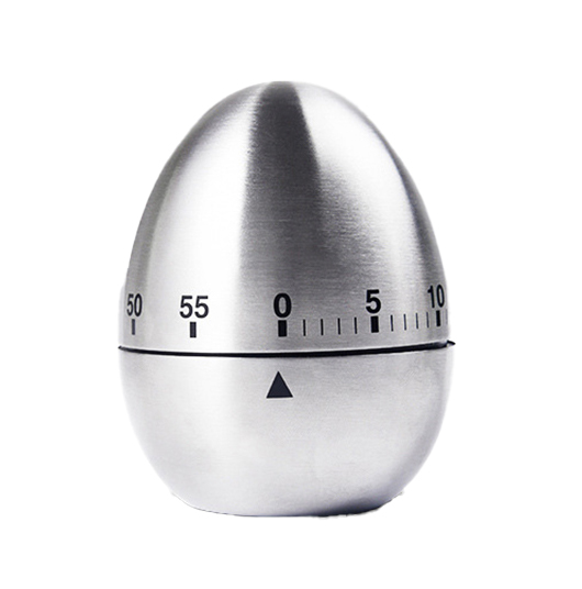Kitchen Timer Stainless Steel Apple/Egg Metal Mechanica 60 Min Visual ...