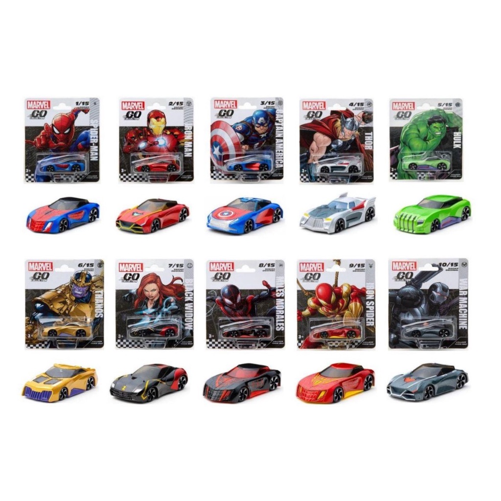 DISNEY MARVEL GO RACING SINGLE ASST | Shopee Malaysia