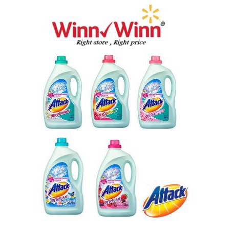Attack Liquid Detergent 3.6kg - 4kg ( 1 unit ) | Shopee Malaysia