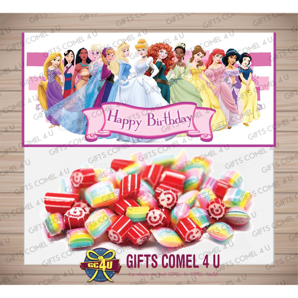 #20pcs Disney Princesses Theme Goodies Treat Topper for Birthday Party ...