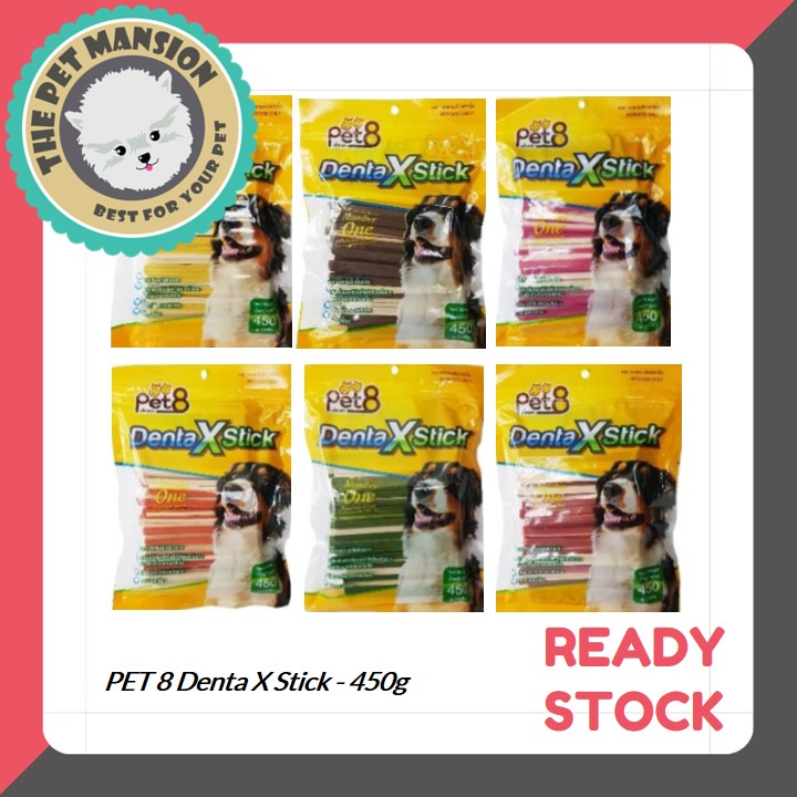 *Buy 6 Free 1* PET8 Denta X DentaX Stick For Dog Dental (450g) | Shopee ...