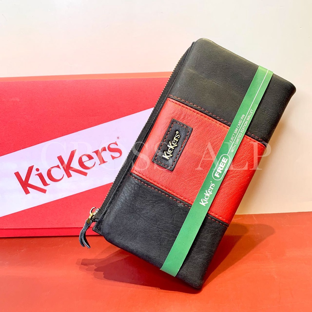 Kickers Long Purse Wallet Panjang Original Genuine Leather Male Female ...