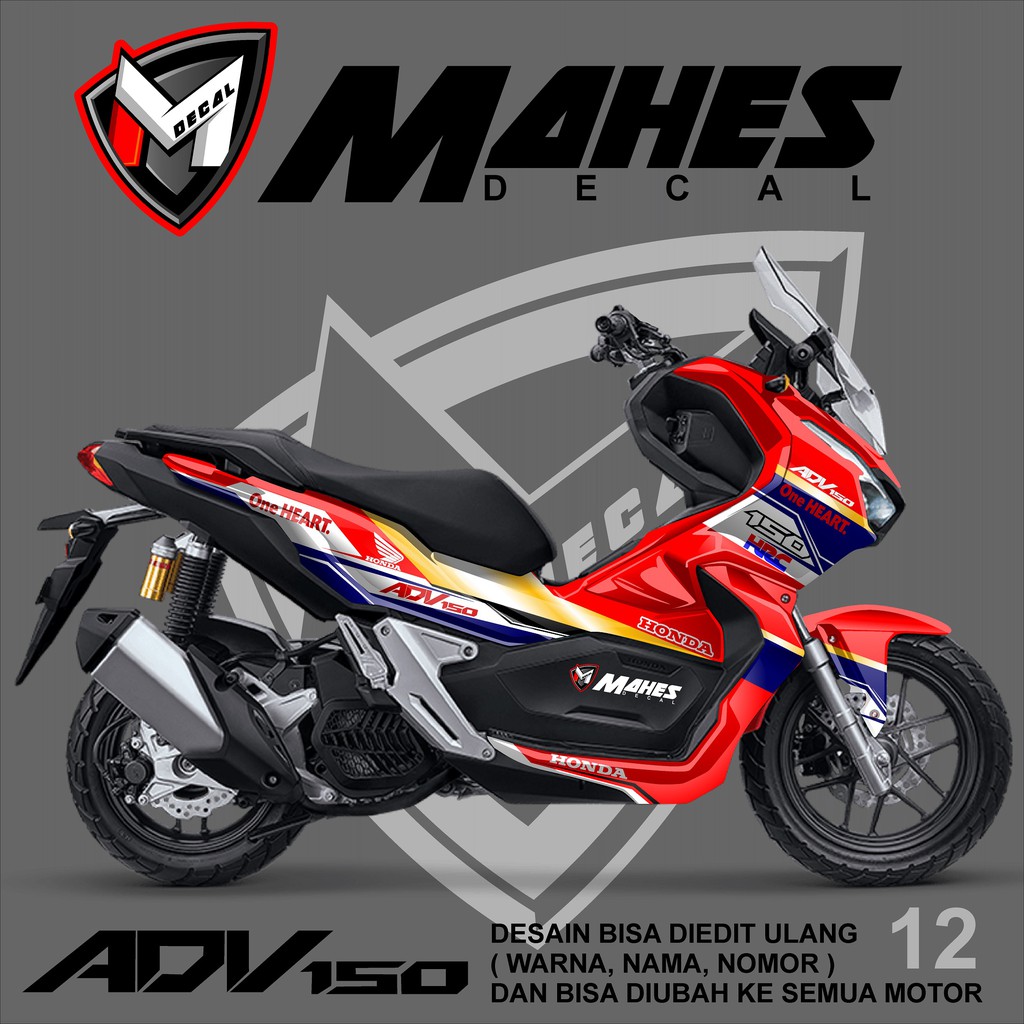 Decal Sticker Honda ADV 150 Dekal Sticker Striping ADV Fullbody Custom ...