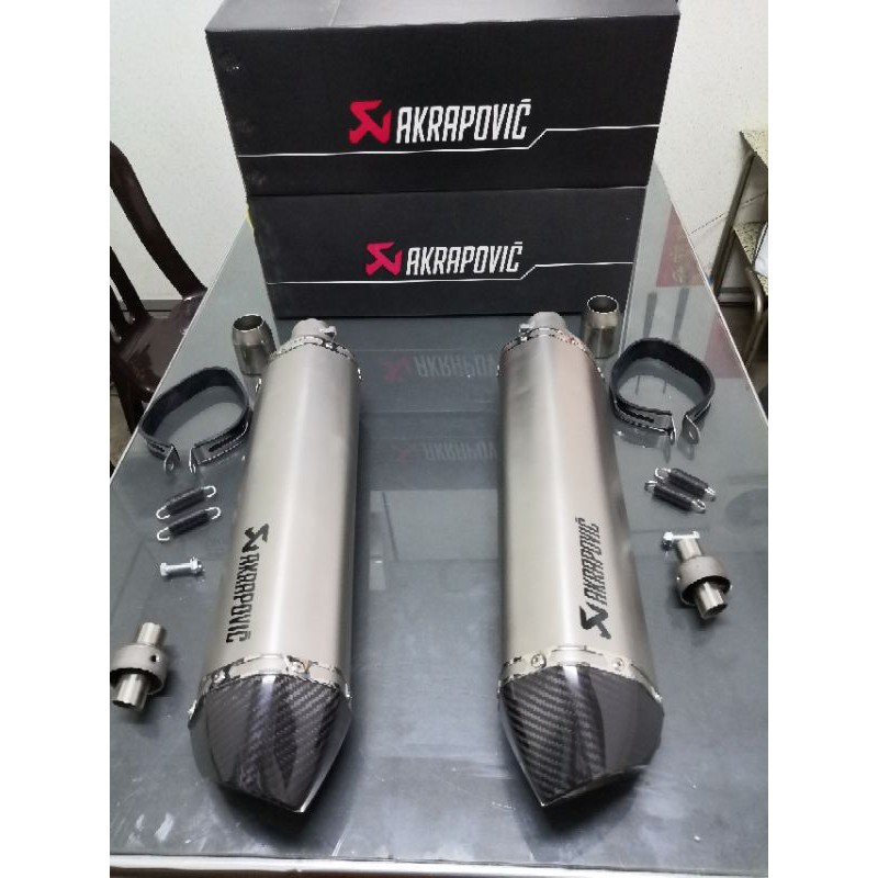 akrapovic panjang universal kiri kanan slip on 51mm akrapovic system ...