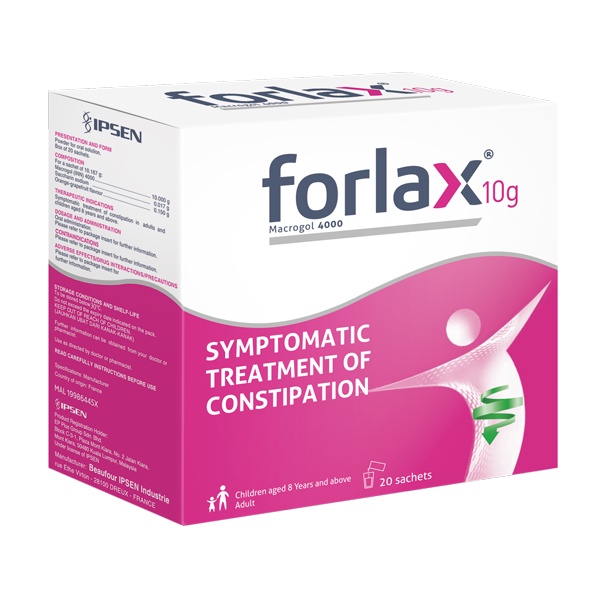 [Constipation Relief] Forlax (Macrogol 4000) 10g/sachet (20's/box ...