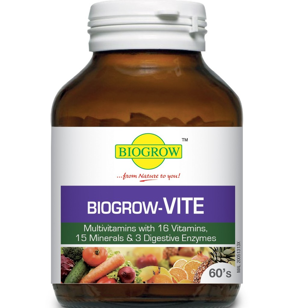 (EXPIRE DATE IS 3/25) BIOGROW-VITE TABLET 60'S | Shopee Malaysia