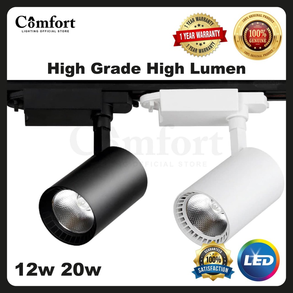 High Quailty 7w 12w 18w 20w LED Tracklight COB Lens Track Rail Light ...