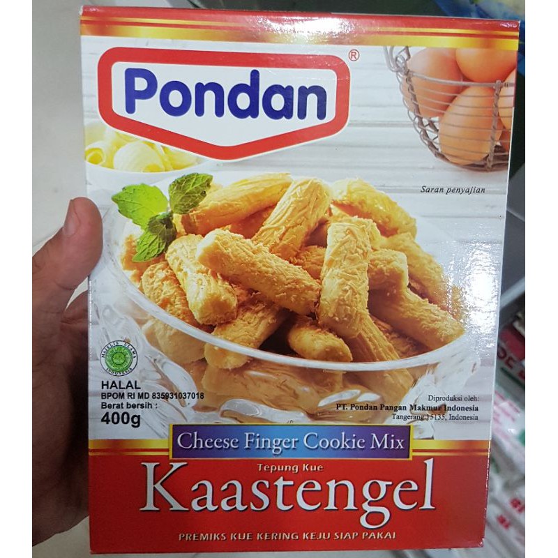 Pondan Cheese Finger Cookie Mix - Kaastengel Cake Flour 400gr | Shopee ...