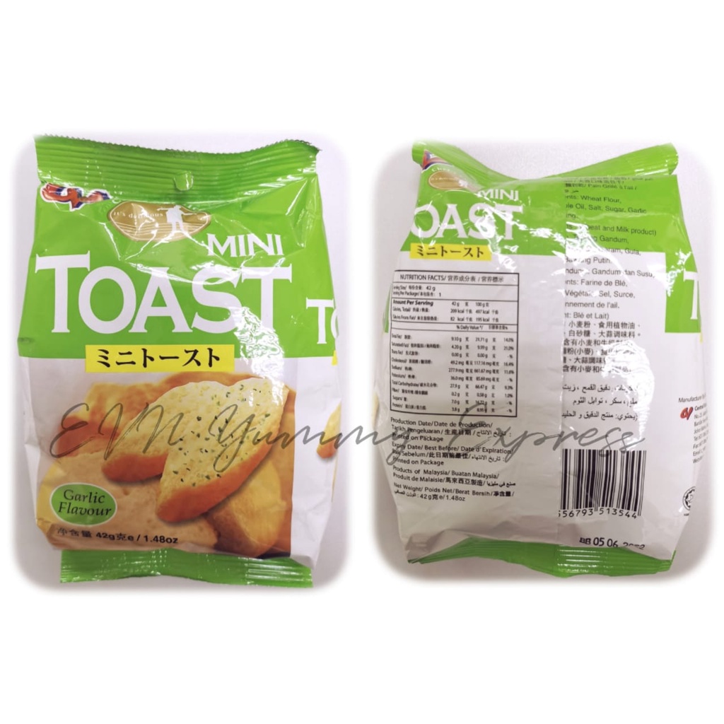 CV MINI TOAST GARLIC FLAVOUR 42G | Shopee Malaysia