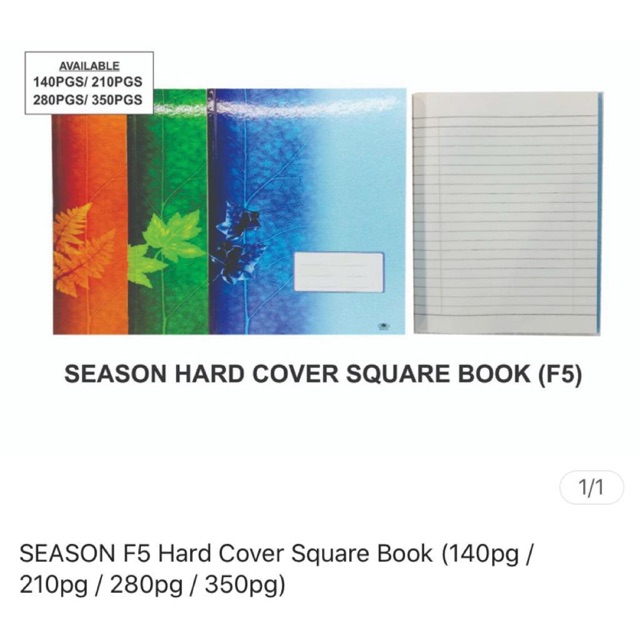 Season / Campap Square Book 140pg～350pg | Shopee Malaysia