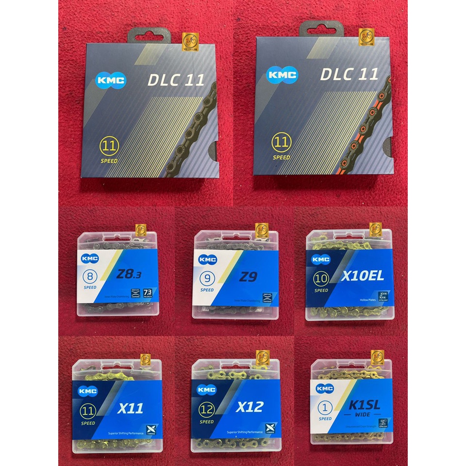 [Genuine] KMC CHAIN X12 X10EL X11 Z9 Z8.3 K1SL DLC11 DLC 11 X11EL ...
