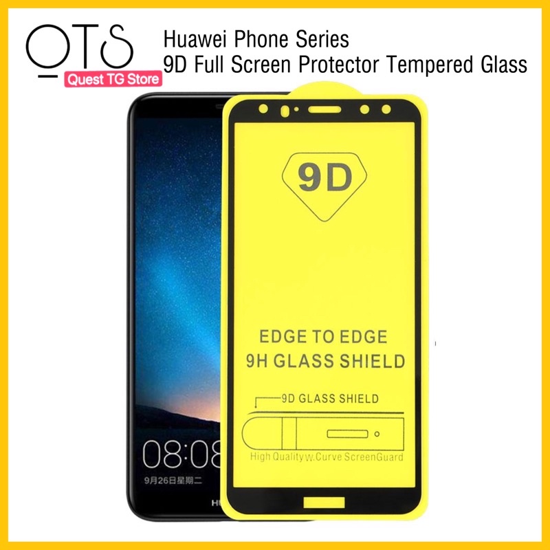 HUAWEI Tempered Glass Screen Protector FULL Screen en 9D Y5p/Y6p/P40 ...