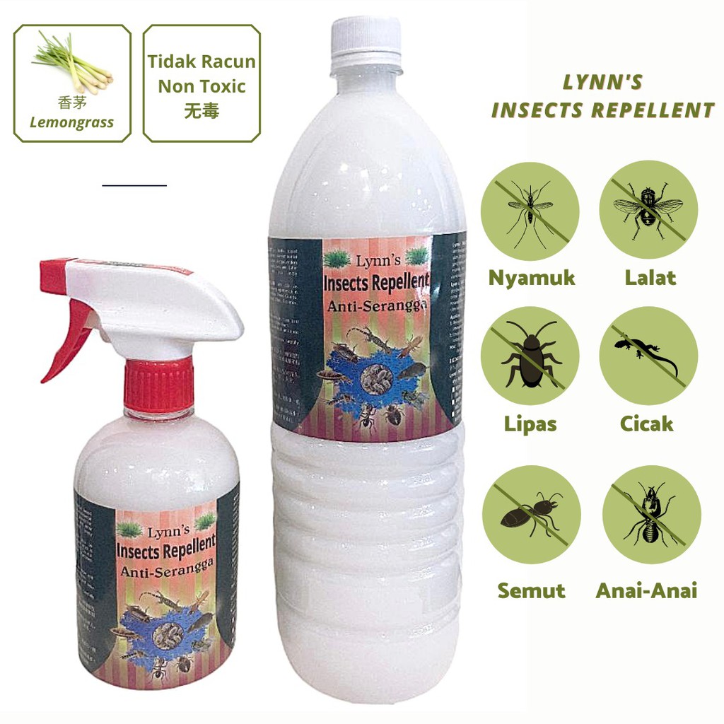 Lynn's Insects Repellent Anti-Serangga 驱虫剂 Penghalau Penghapus Pembasmi Spray Serangga Semut ...