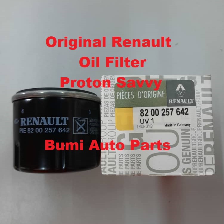 Proton Savvy Oil Filter Original Renault Made In Germany Savvy Penapis ...