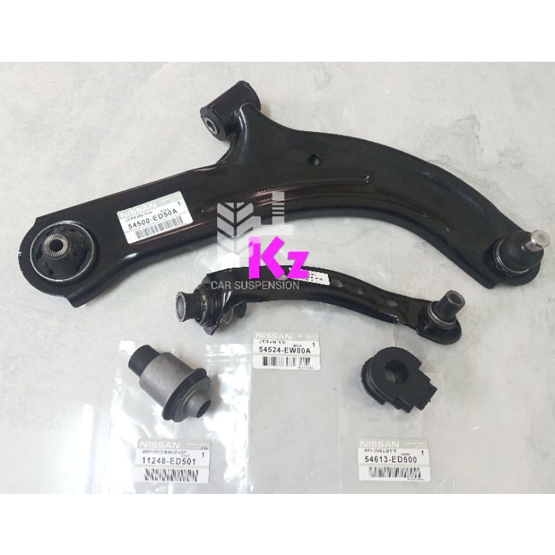 1 SET 8PCS - NISSAN LATIO LIVINA SYLPHY - FRONT LOWER UPPER ARM ...