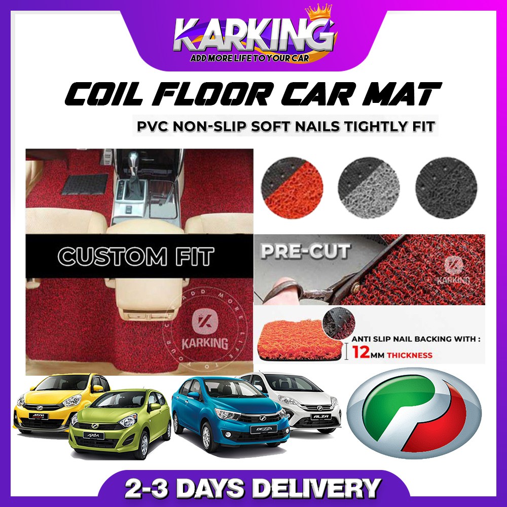 12MM Customized Single Color Car Coil Floor Mat Carpet Nail Backing ...