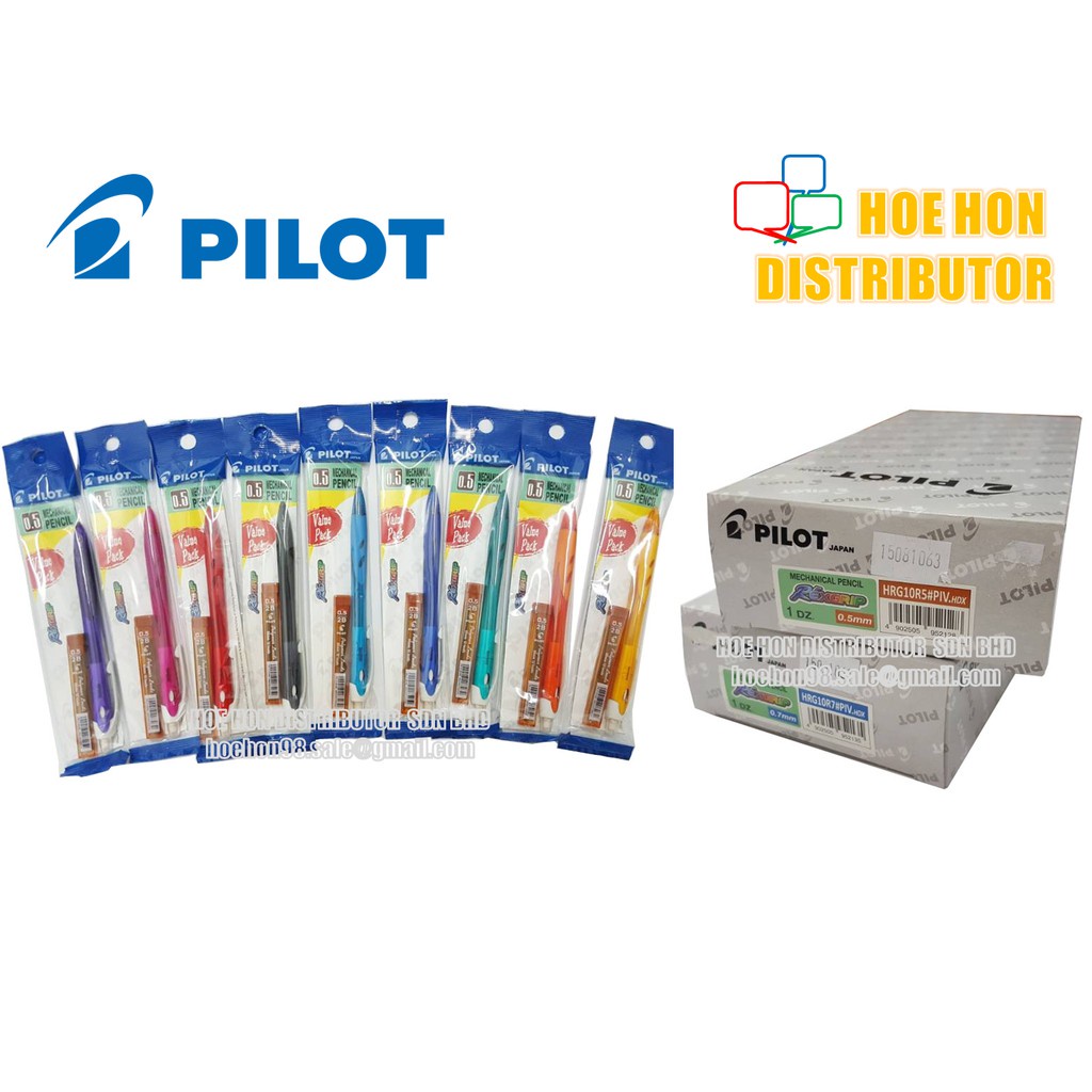 [Free Refill] Pilot Rexgrip Mechanical Pencil / Pensil Tekan 0.5mm 0 ...