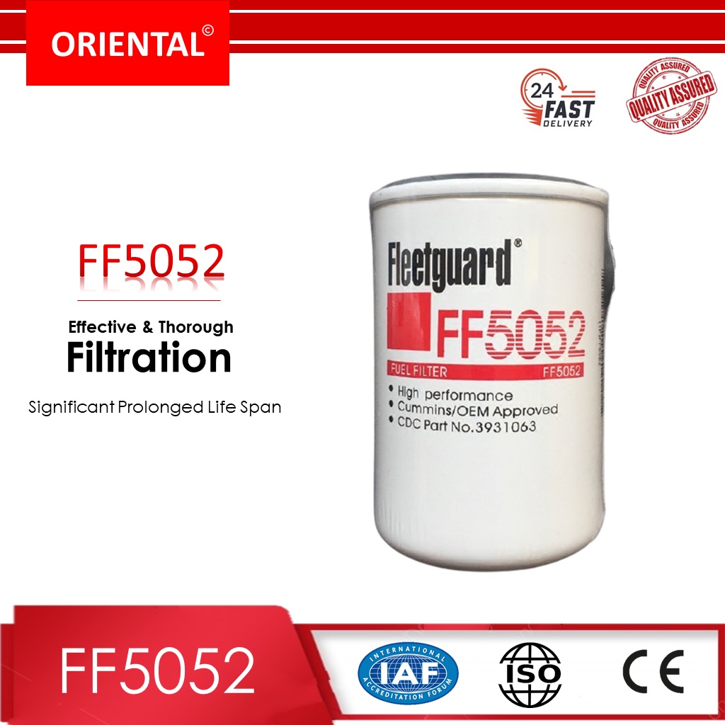 Fleetguard FF5052 Fuel Filter | 3931063 Fuel Filter | FF5018 | WK723 ...