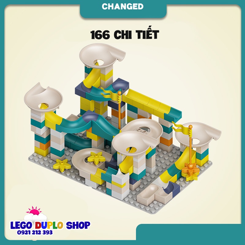 Lego Duplo Ball Drop Slide Set 166 Pieces Macaron Color for Children ...