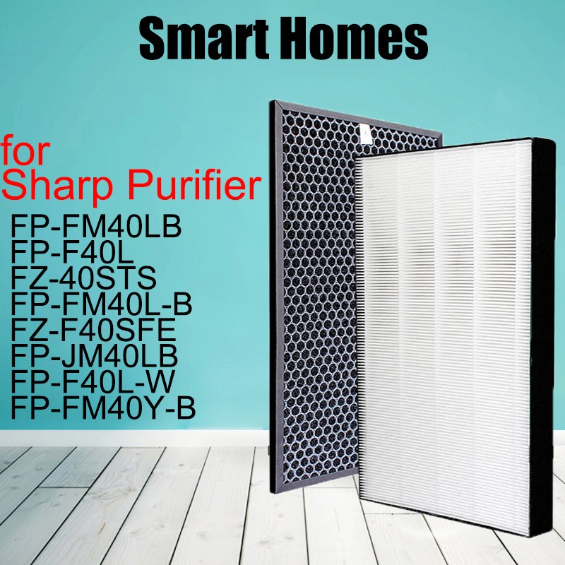 Replacement HEPA Activated Carbon Filter for Sharp FP-F40L FZ-40STS FP ...