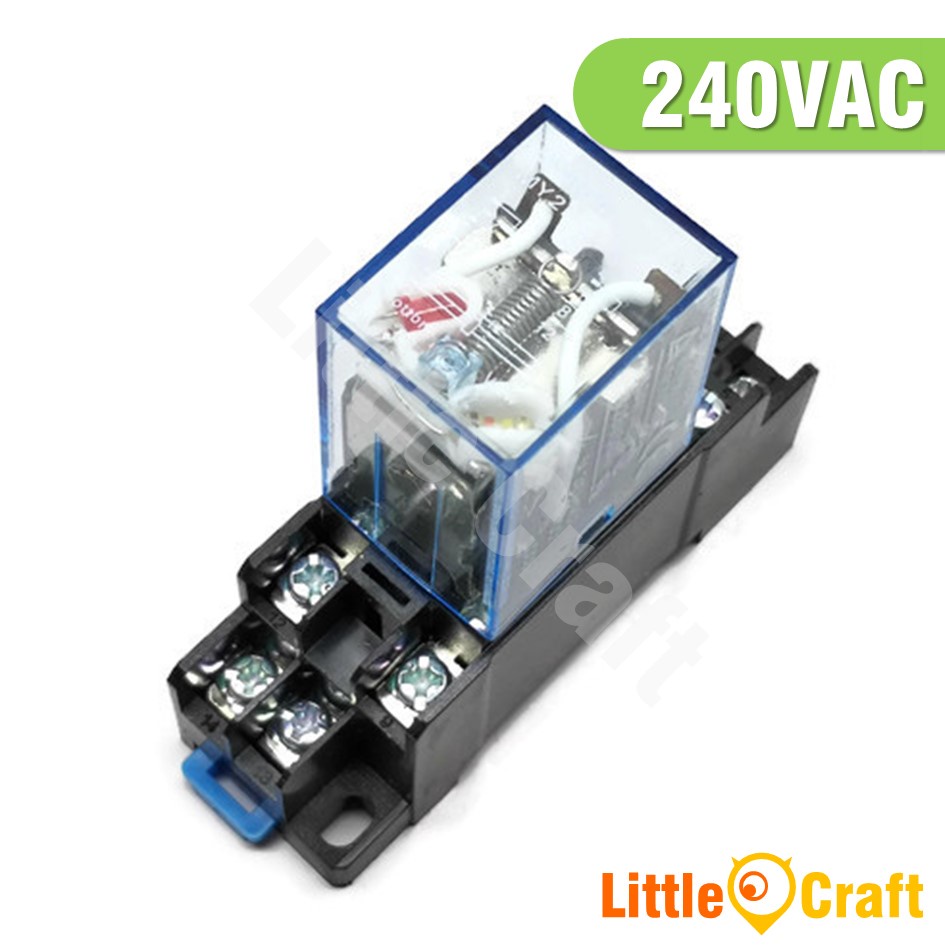 MY2N LY2N 12VDC 24VDC 240VAC Compatible Relay & Base | Shopee Malaysia