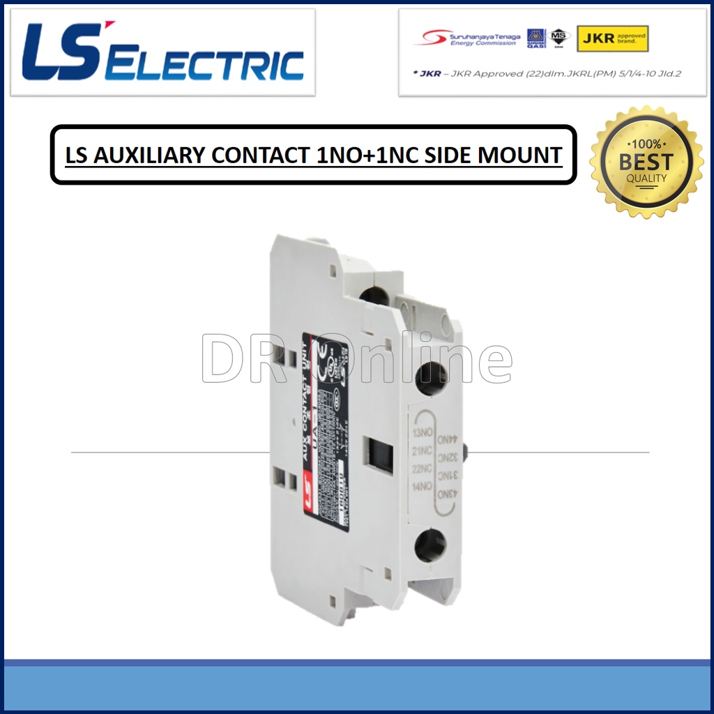 LS AUXILIARY CONTACT SIDE MOUNT ~ 1NO + 1NC (UA1-11) | Shopee Malaysia