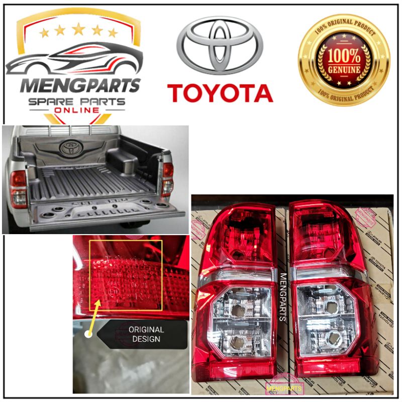 ORIGINAL TOYOTA HILUX VIGO CHAMP KUN25 KUN26 2011-2016Y TAIL LAMP LAMPU ...