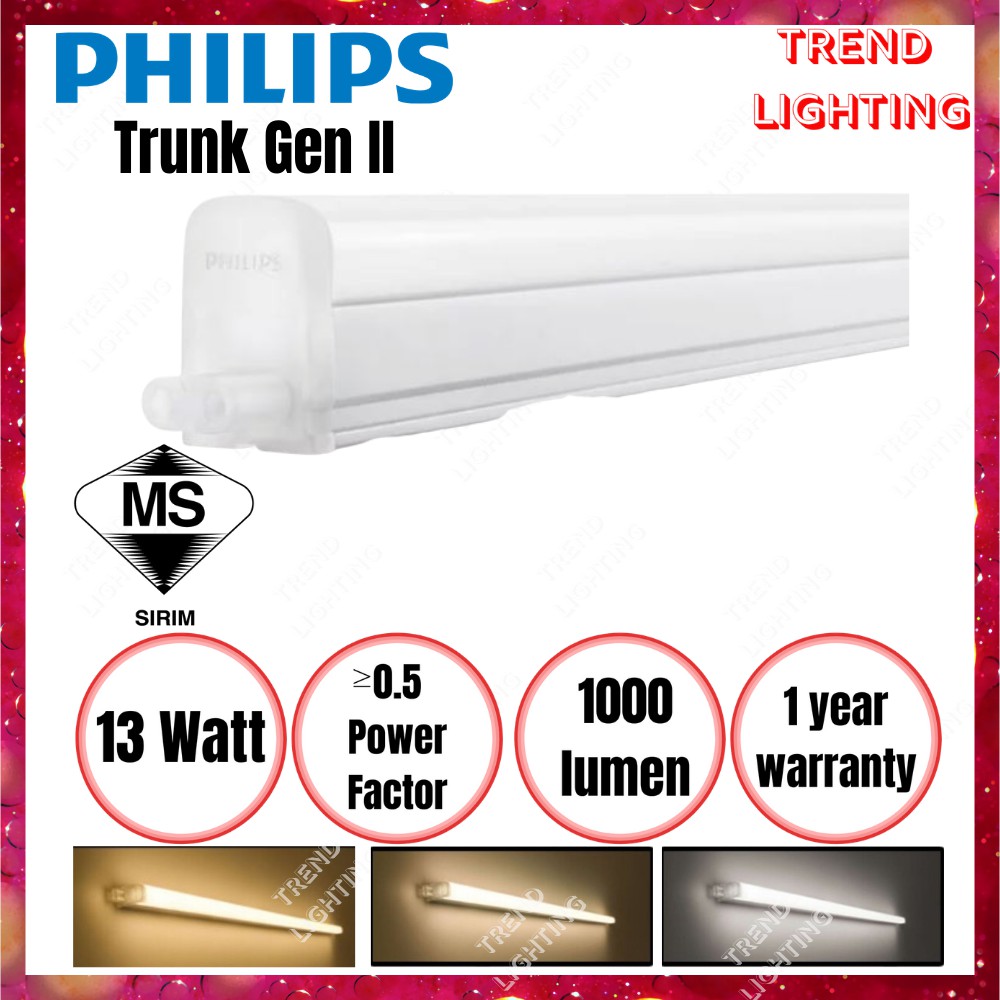 [1 YEAR WARRANTY] PHILIPS LED T5 2Ft/3Ft/4Ft [7W/9W/13W] led T5 Trunk ...
