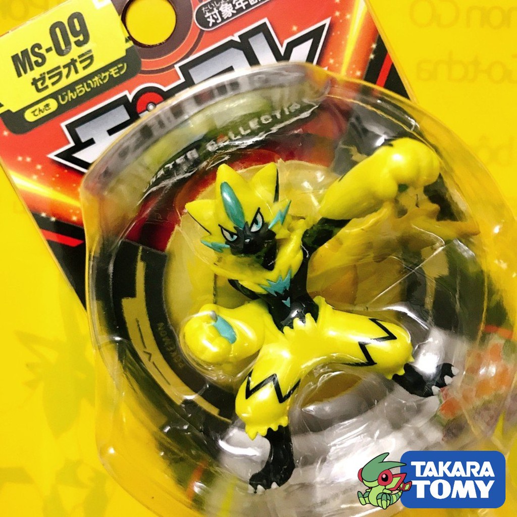 Genuine Pokemon Zeraora Model Takara TOMY Japan Standard Size 4cm ...