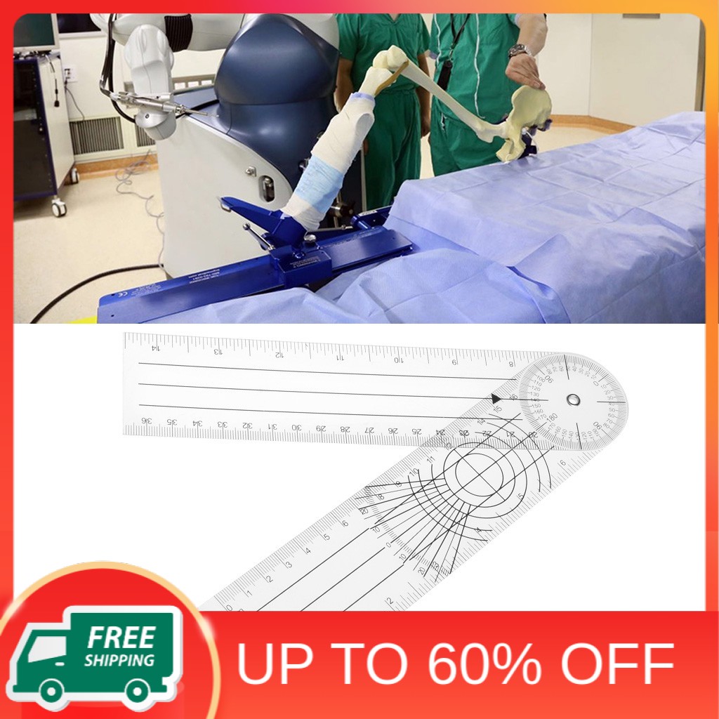 kiss*Userful Multi-Ruler 360 Degree Goniometer Angle Medical Spinal ...