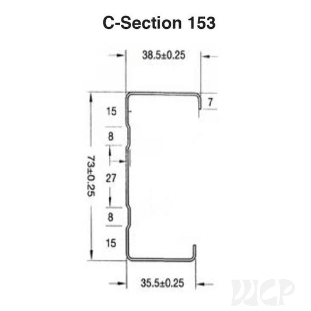 C section {153; 0.75mm}/ Batten {121; 0.47mm} TCT Blue Tint | Shopee ...