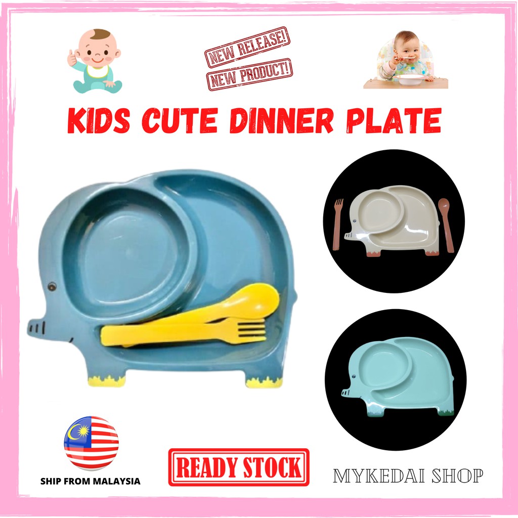 Pinggan Bayi Dan Kanak-Kanak Kid & Todder Dish Plate Set Include SPOON ...