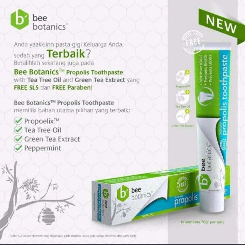 Bee Botanics Propolis Toothpaste Money Back Guarantee | Shopee Malaysia