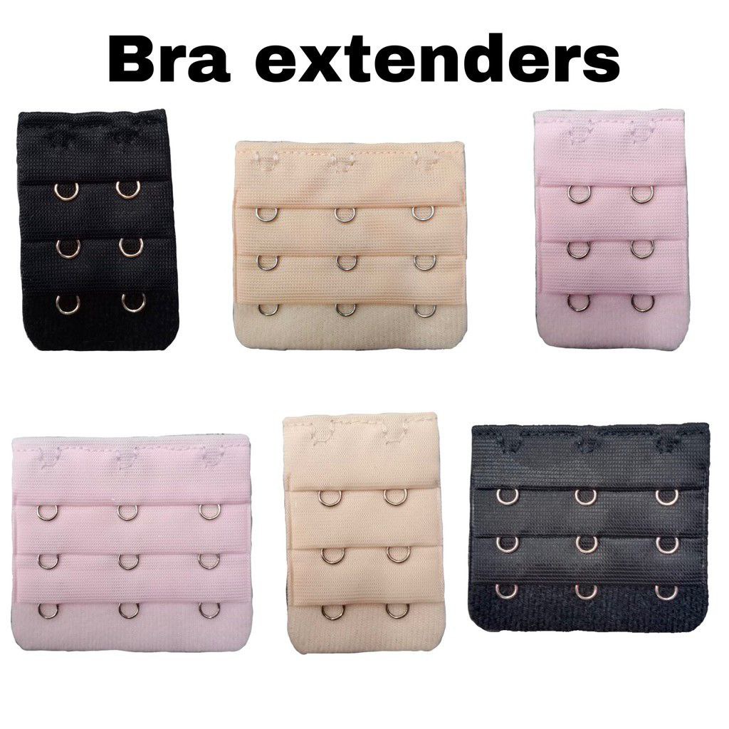 🔥 Ready Stock 🔥 Back Bra Extender Straps 2/3 Hooks 3 Rows Underwear Strapless Accessories Resize ...