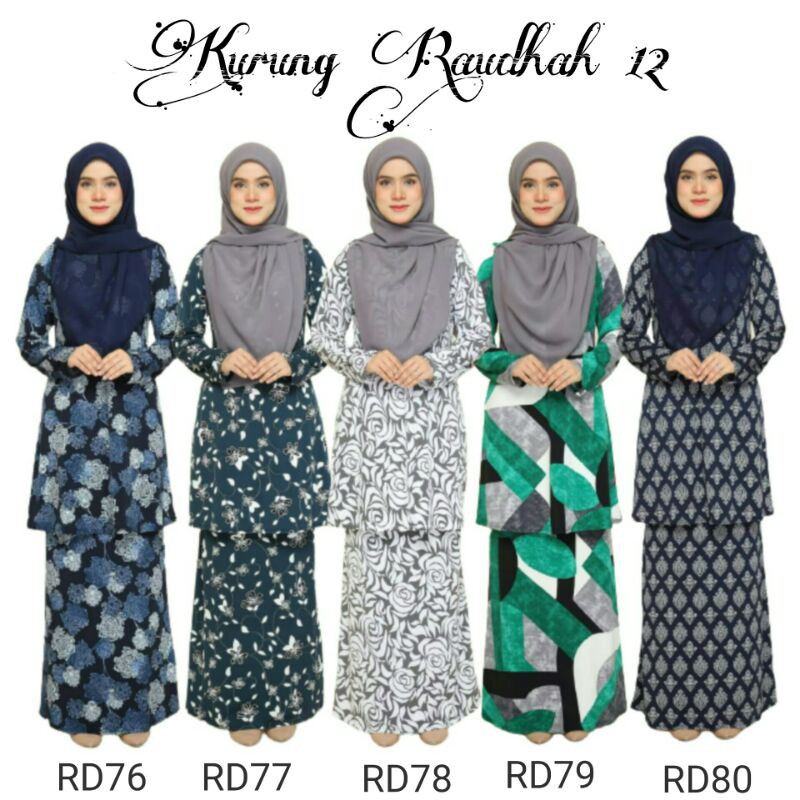KURUNG LYCRA RAUDHAH TAK PAYAH GOSOK | Shopee Malaysia