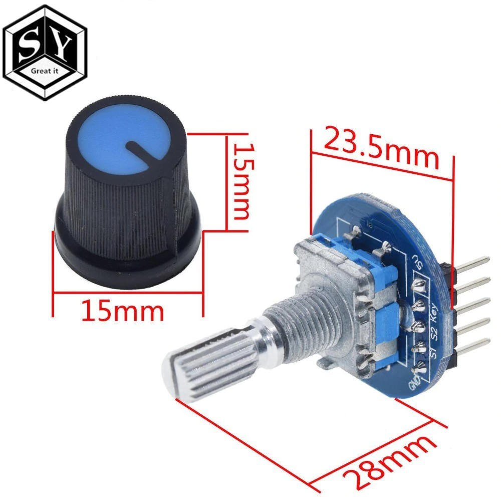 Rotary Encoder Module for Brick Sensor Development Round Audio Rotating ...