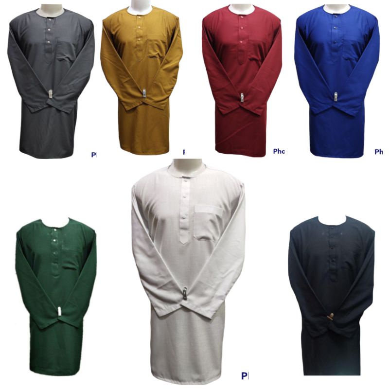 Kurta Labuh Sufi @Haji @Karkon Kain India Cotton(S-5XL) | Shopee Malaysia