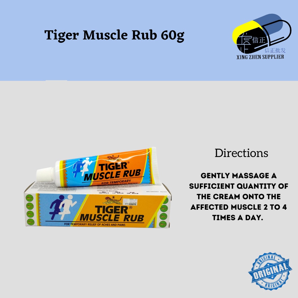 Tiger Balm Muscle Rub 60g | Shopee Malaysia